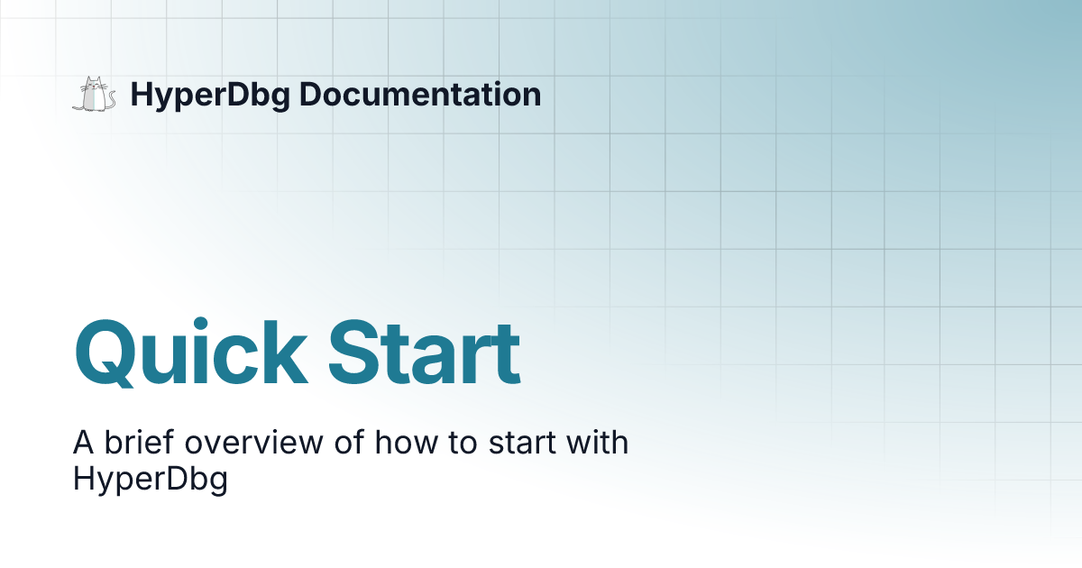 Quick Start | HyperDbg Documentation