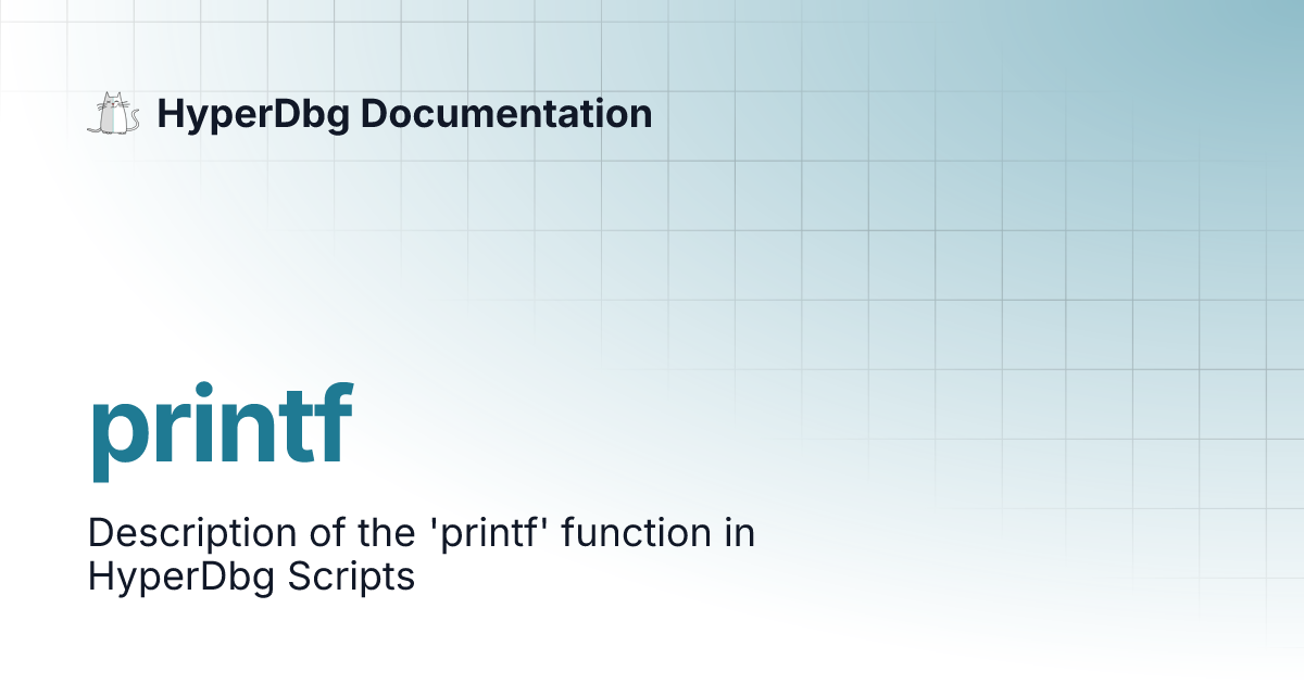 printf | HyperDbg Documentation