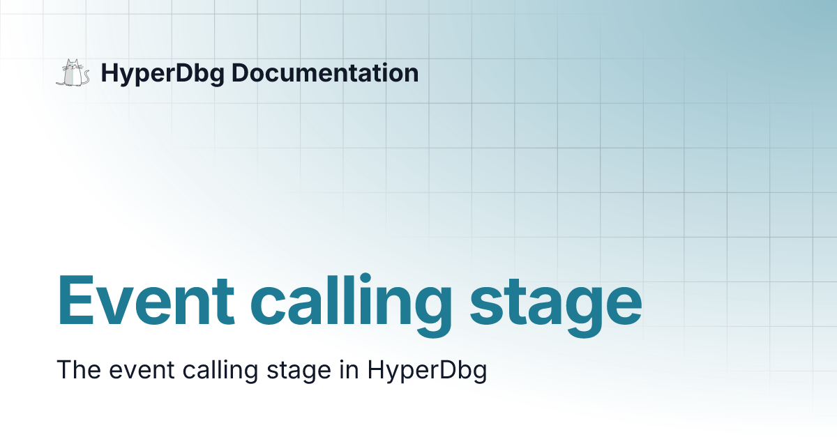 Event calling stage | HyperDbg Documentation