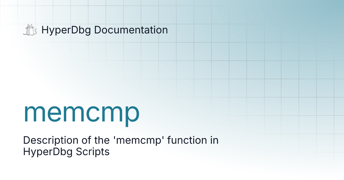memcmp | HyperDbg Documentation